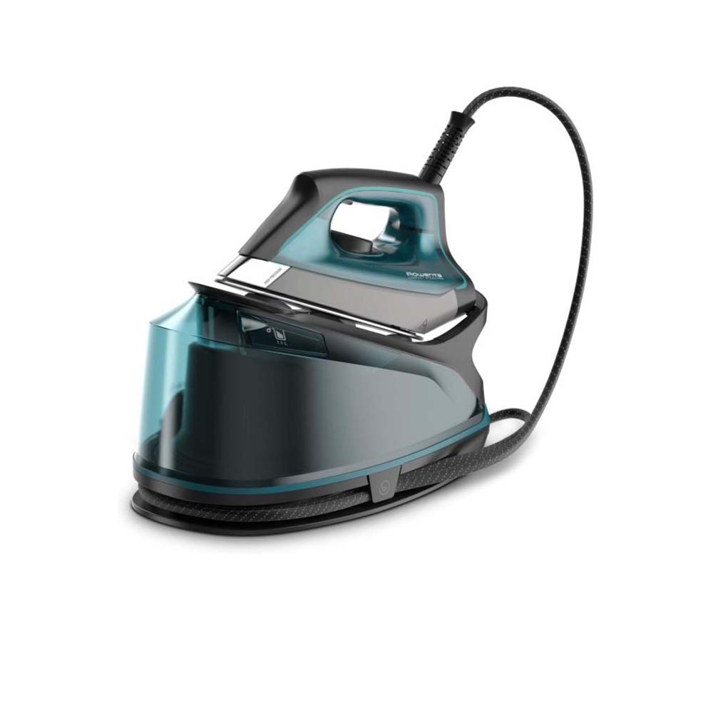 ROWENTA IRON STEAM PRESS 6.3 BLACK AND TURQUOISE
